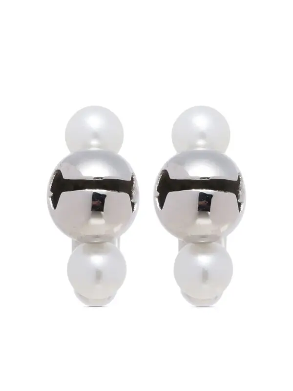 Simone Rocha Bell-charm Hoop Earrings