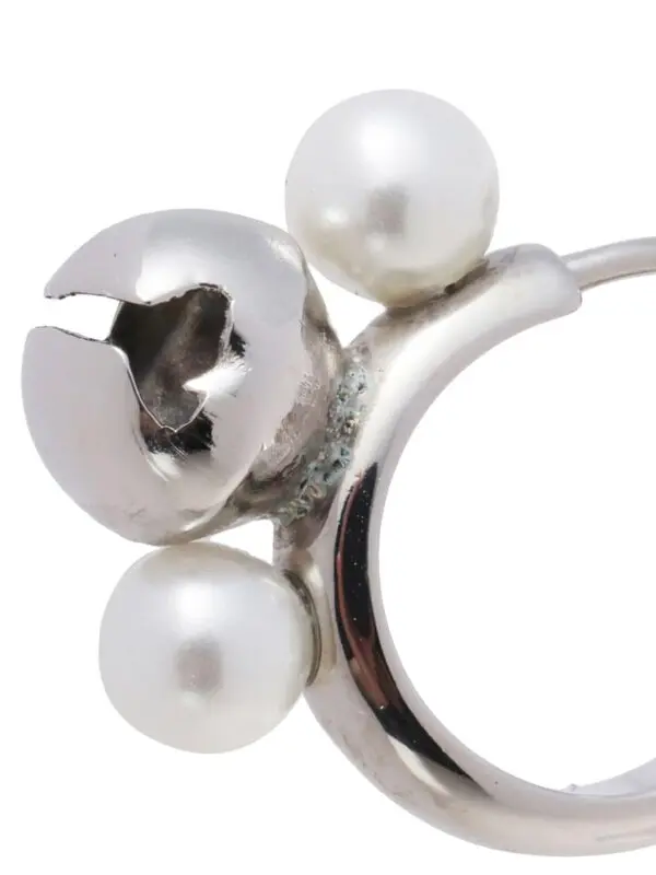 Simone Rocha Bell-charm Hoop Earrings