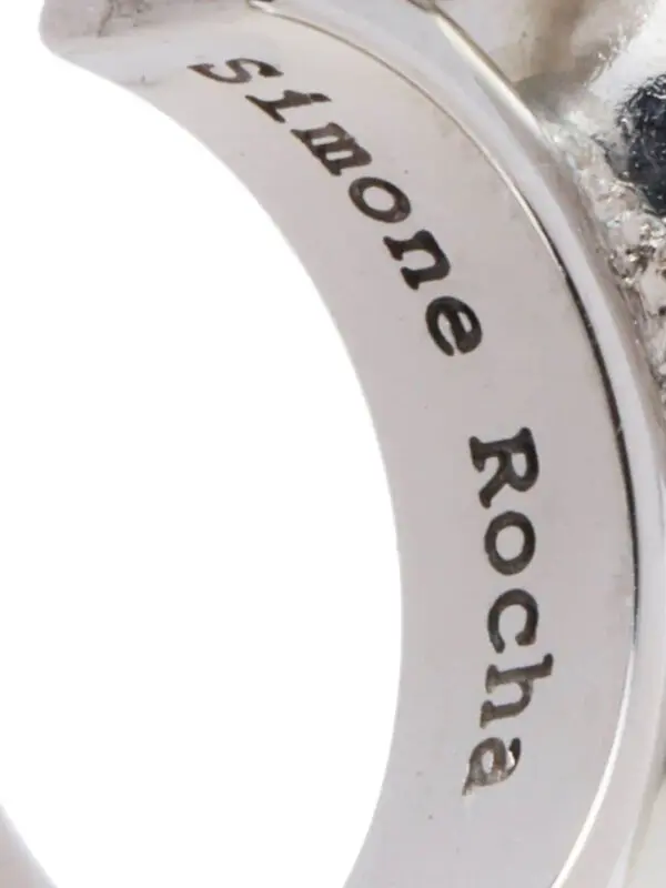 Simone Rocha Bell-charm Hoop Earrings