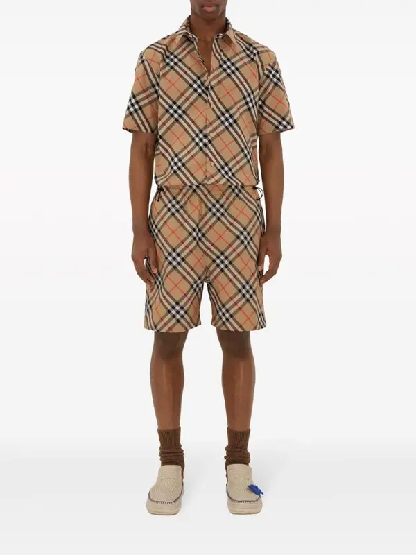 Burberry Checked Cotton Shirt