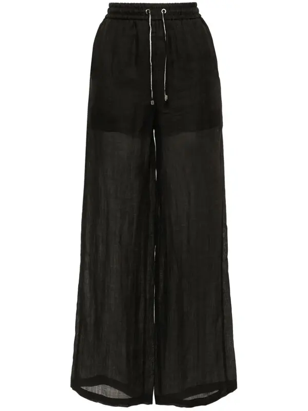 Lorena Antoniazzi Semi-sheer Straight-leg Trousers