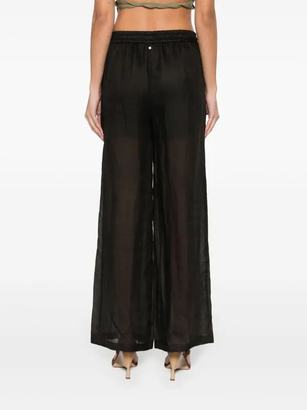 Lorena Antoniazzi Semi-sheer Straight-leg Trousers