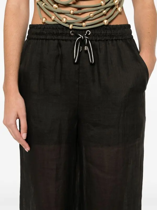 Lorena Antoniazzi Semi-sheer Straight-leg Trousers