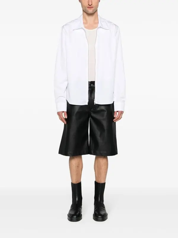 COURREGES Zip-up Cotton Shirt