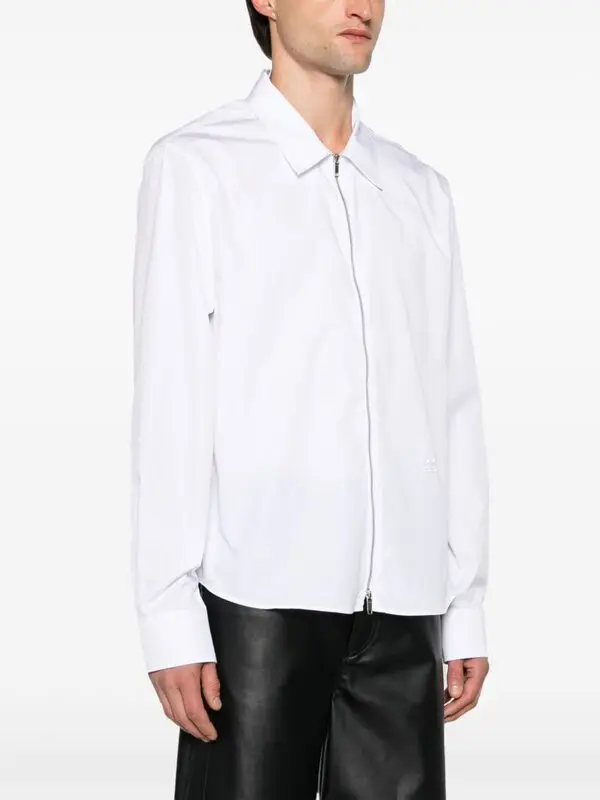 COURREGES Zip-up Cotton Shirt