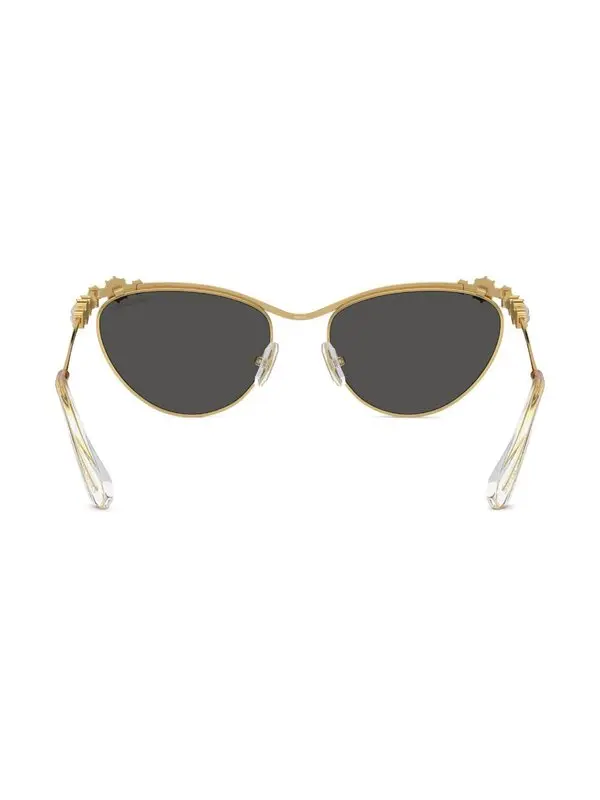 SWAROVSKI Crystal-embellished Cat-eye Sunglasses - Gold