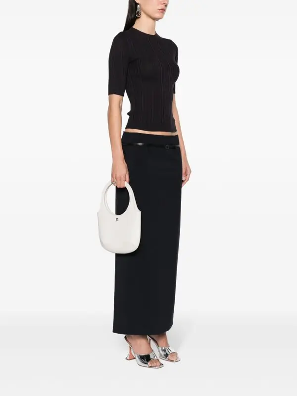 COURREGES Holy Leather Tote - White