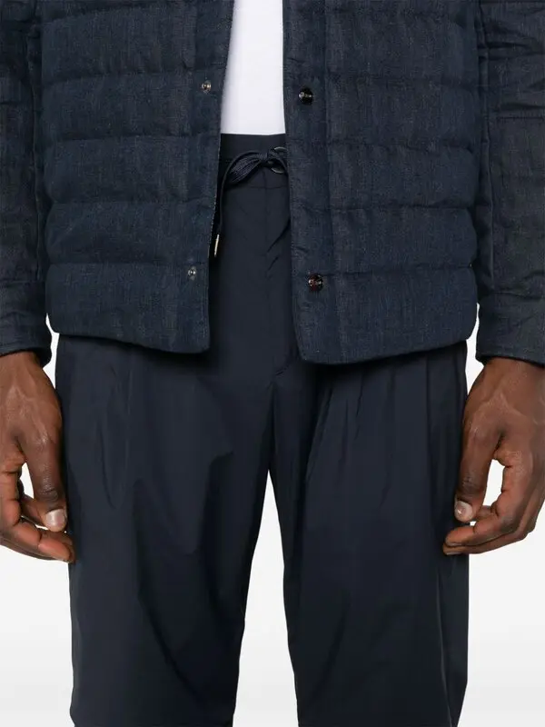 Herno Pleat-detailing Tapered Trousers