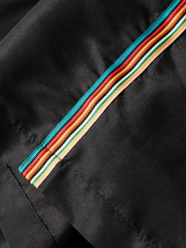 Paul Smith Stripe-detail Swim Shorts - Black