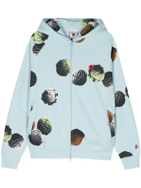 ICECREAM Logo-print Jersey Hoodie