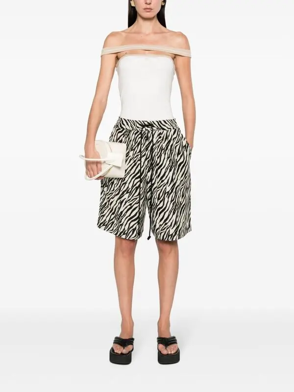 COURREGES Hyperbole Contrast Sleeveless Top - White