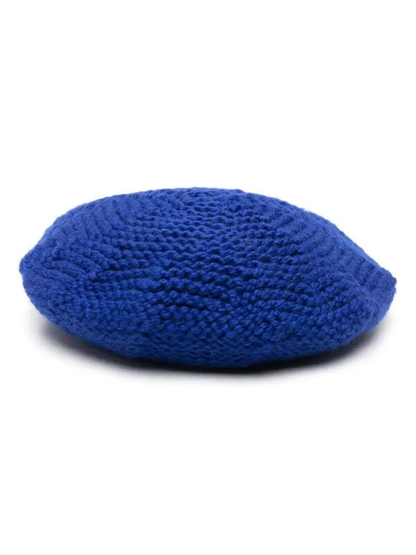 MAISON MARGIELA Chunky-knit Beret - Blue