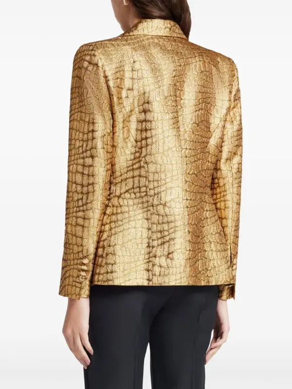 TOM FORD Snakeskin-effect Woven Blazer