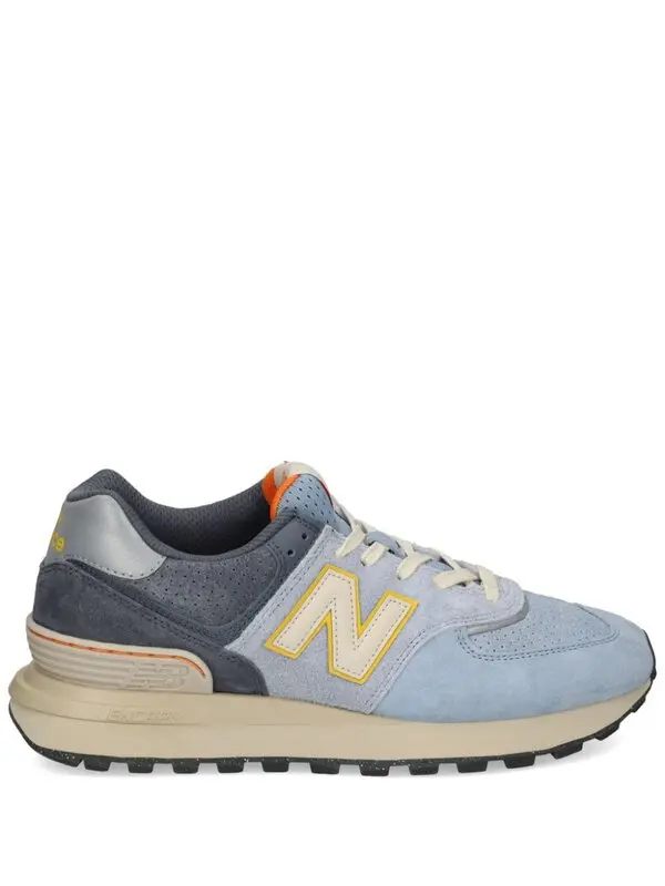 NEW BALANCE 574 Panelled Lace-up Sneakers - Blue