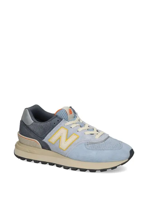 NEW BALANCE 574 Panelled Lace-up Sneakers - Blue