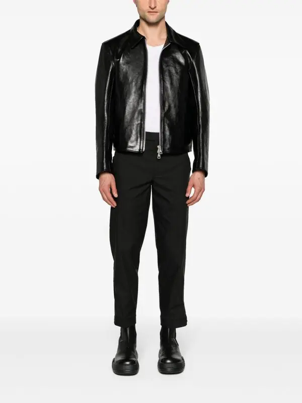 Neil Barrett Tapered-leg Chinos With Adjustable Hem