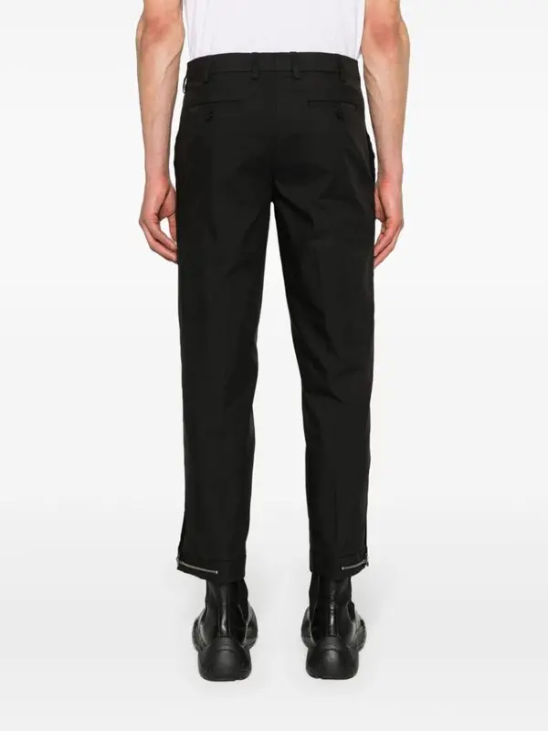 Neil Barrett Tapered-leg Chinos With Adjustable Hem