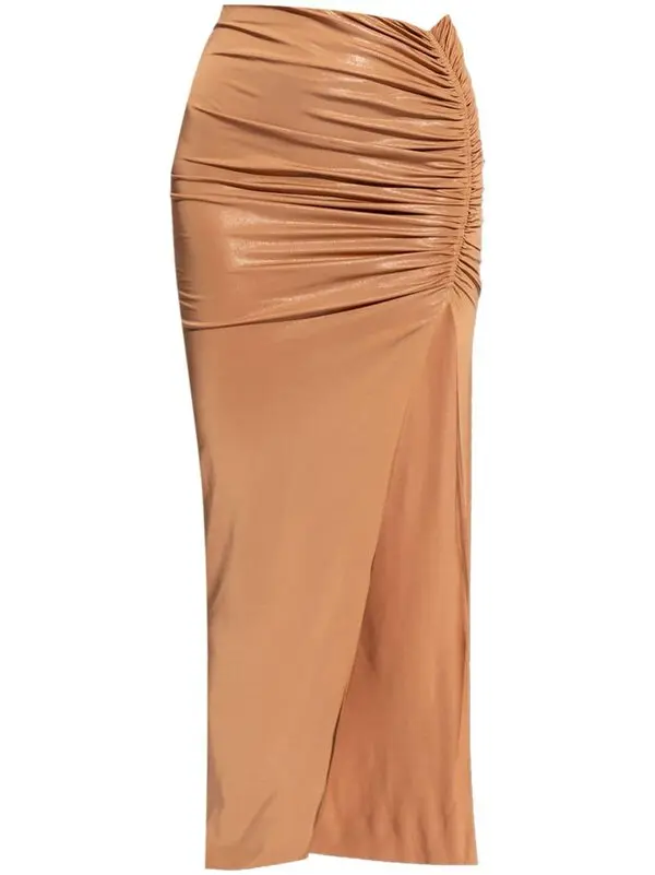 Rick Owens Svita Ruched Maxi Skirt
