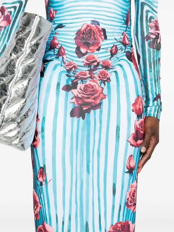 JEAN PAUL GAULTIER Floral-print Pencil Skirt