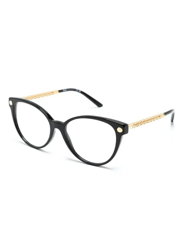 Versace Greca-arm Butterfly-frame Eyeglasses