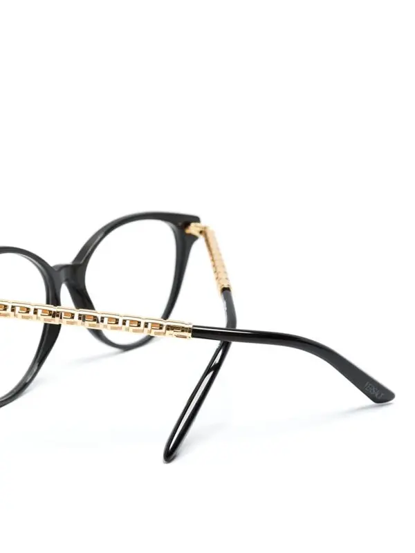 Versace Greca-arm Butterfly-frame Eyeglasses