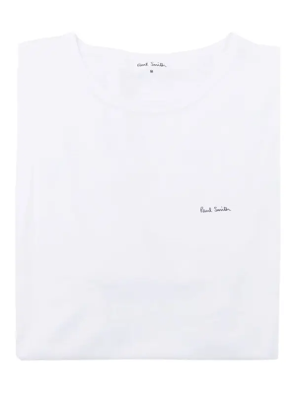 Paul Smith Logo-print Cotton T-shirts - Black