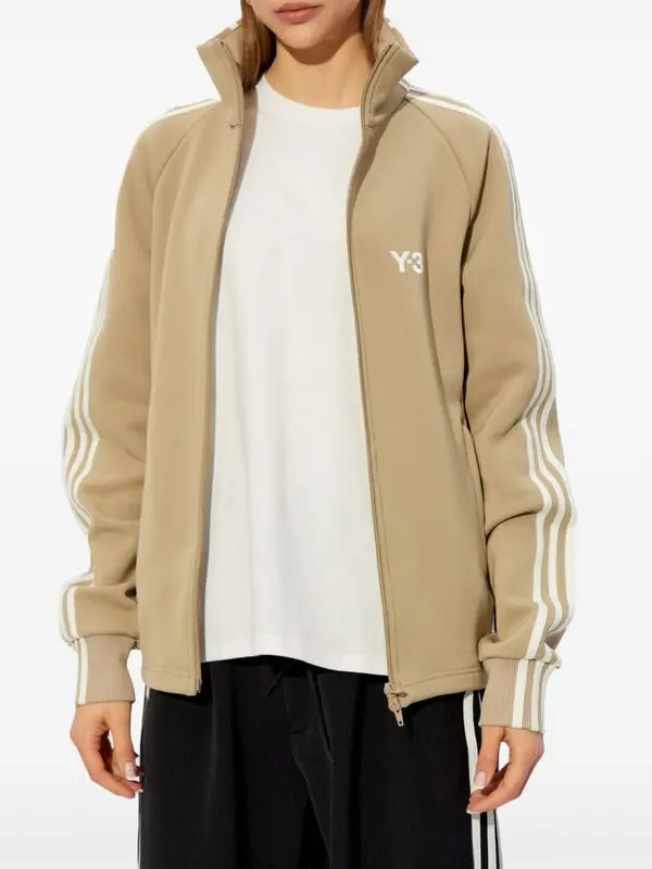 Y3 3-stripes Logo Zipped Jacket