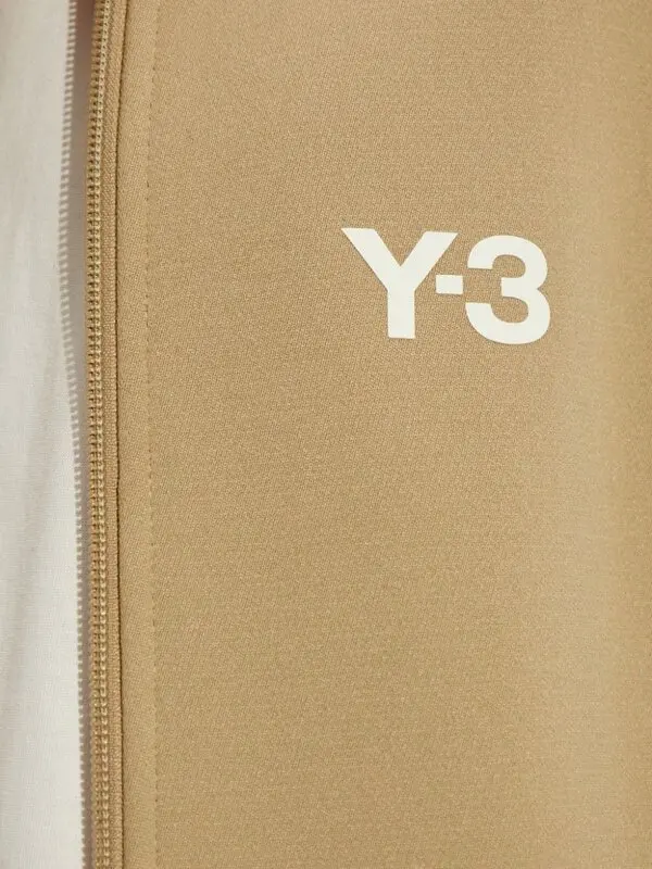 Y3 3-stripes Logo Zipped Jacket