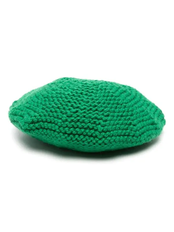 MAISON MARGIELA Chunky-knit Beret - Green
