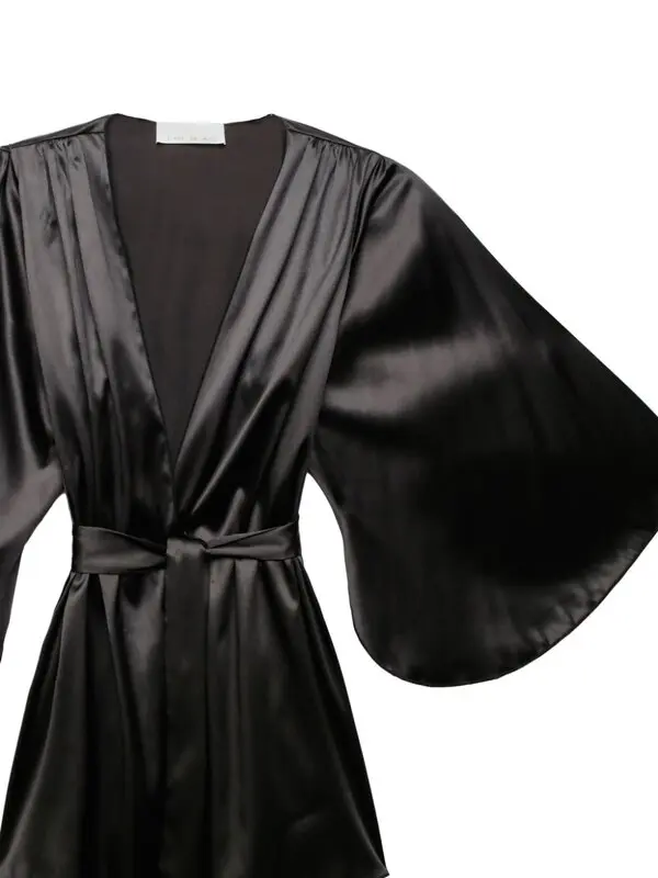 FLEUR DU MAL Angel-sleeve Robe - Black