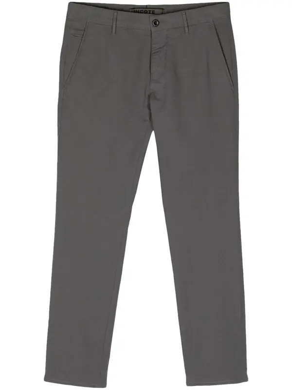 Incotex Cropped Chino Trousers - Grey