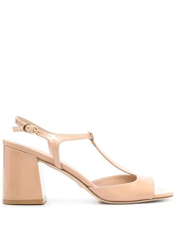 STUART WEITZMAN Flareblock 75mm Sandals - Neutrals