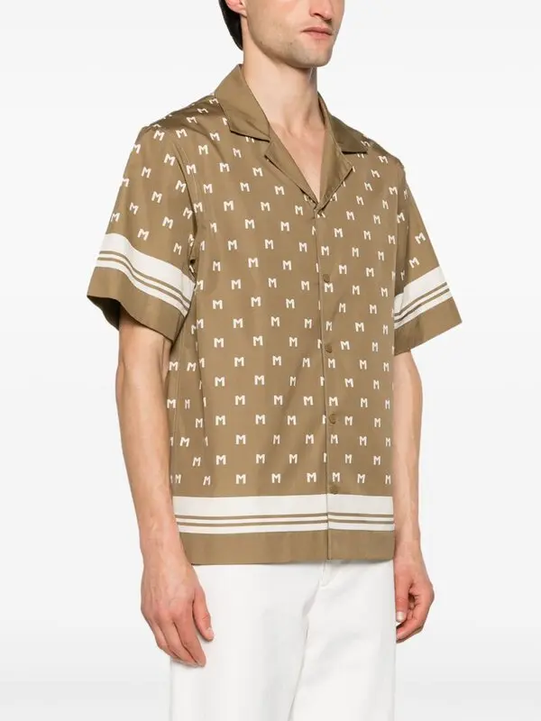 Moncler Monogram-print Short-sleeve Shirt