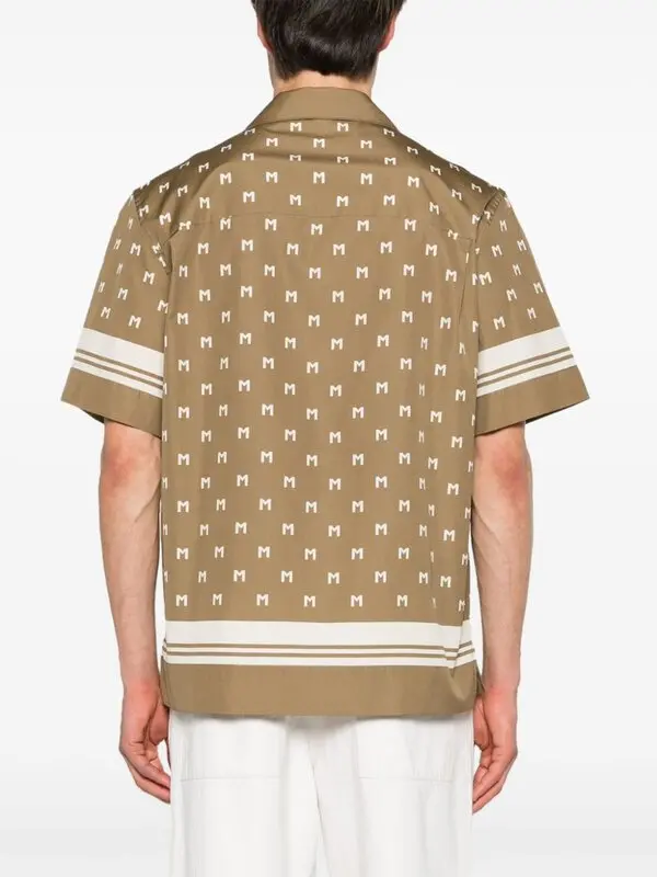 Moncler Monogram-print Short-sleeve Shirt