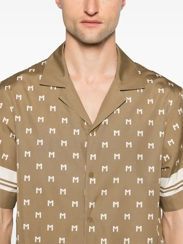Moncler Monogram-print Short-sleeve Shirt