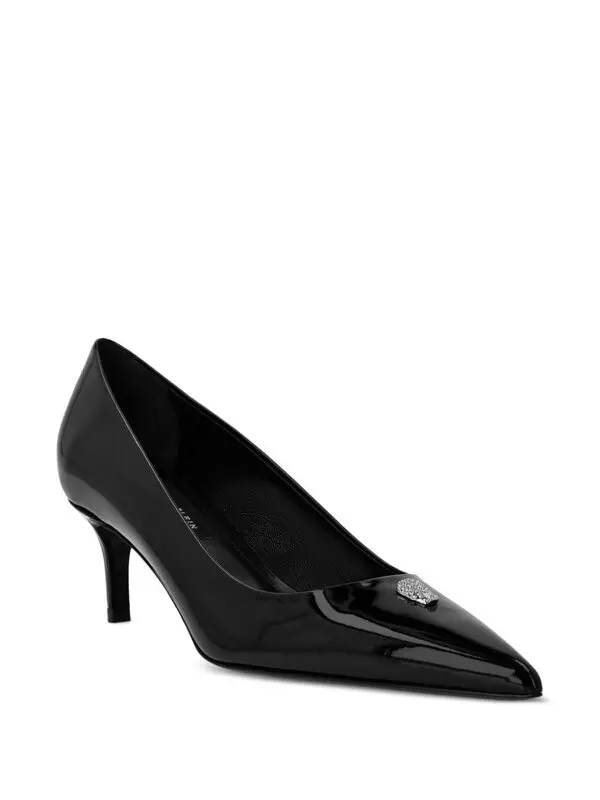 Philipp Plein 55mm Skull-appliqué Pumps