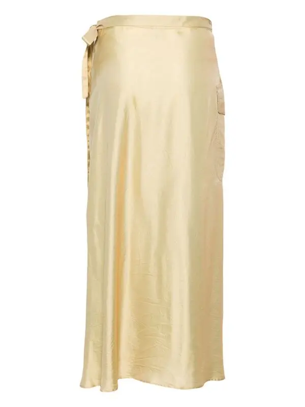 Aspesi Metallic Wrap Cargo Skirt