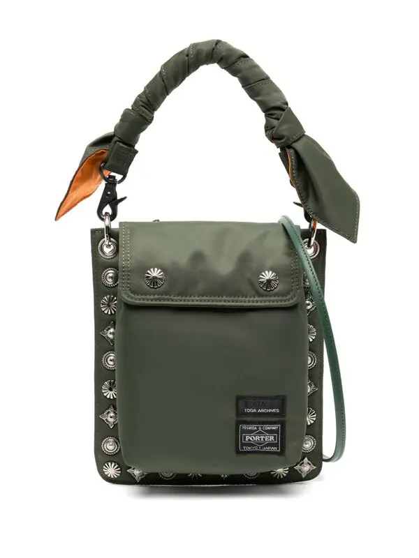 Toga X Porter Stud-Embellishment Shoulder Bag In Green - 30% Off 