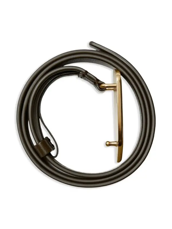 Burberry Shield Leather Belt - Brown
