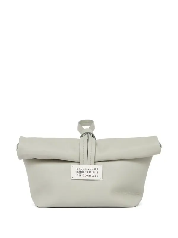 MAISON MARGIELA Paper Leather Clutch Bag - Grey