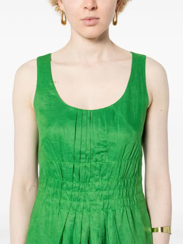 green emerald velvet dress Tory Burch Women's Printed Silk Dress main image 1