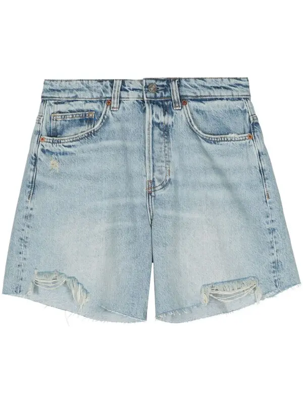 REFORMATION Raye Mid-rise Denim Shorts