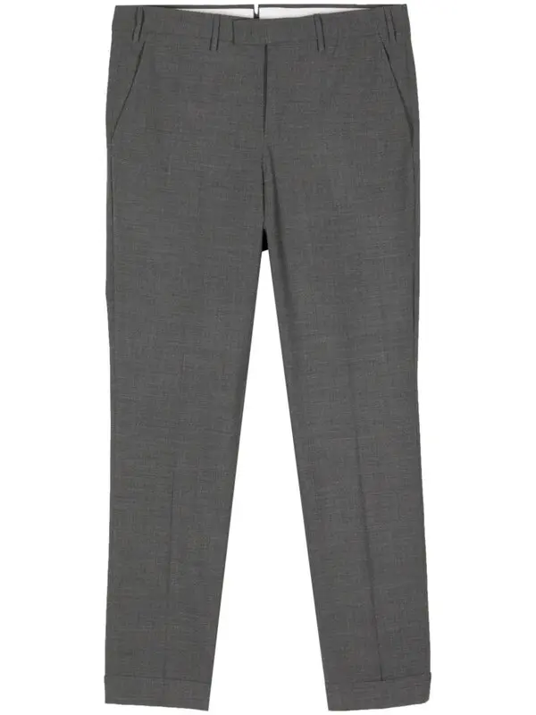 PT TORINO Pressed-crease Stretch-wool Trousers