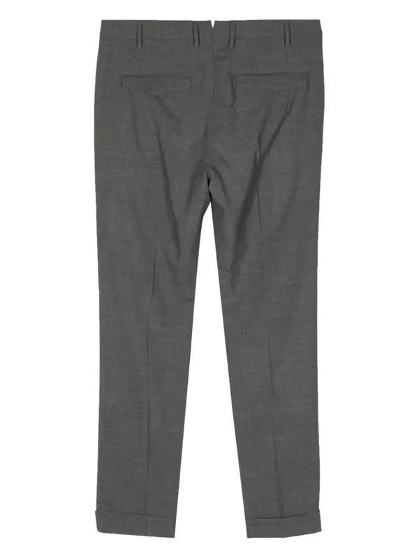 PT TORINO Pressed-crease Stretch-wool Trousers
