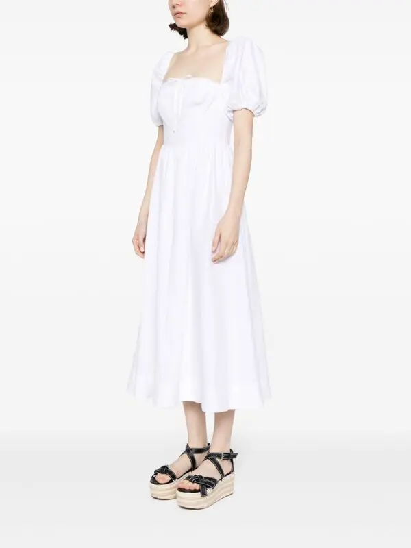 a line flutter sleeve wedding dress Dressystars Women Wedding Dress 2pcs Square Neckline Bridal Dress with A  line Flutter Sleeves main image 0
