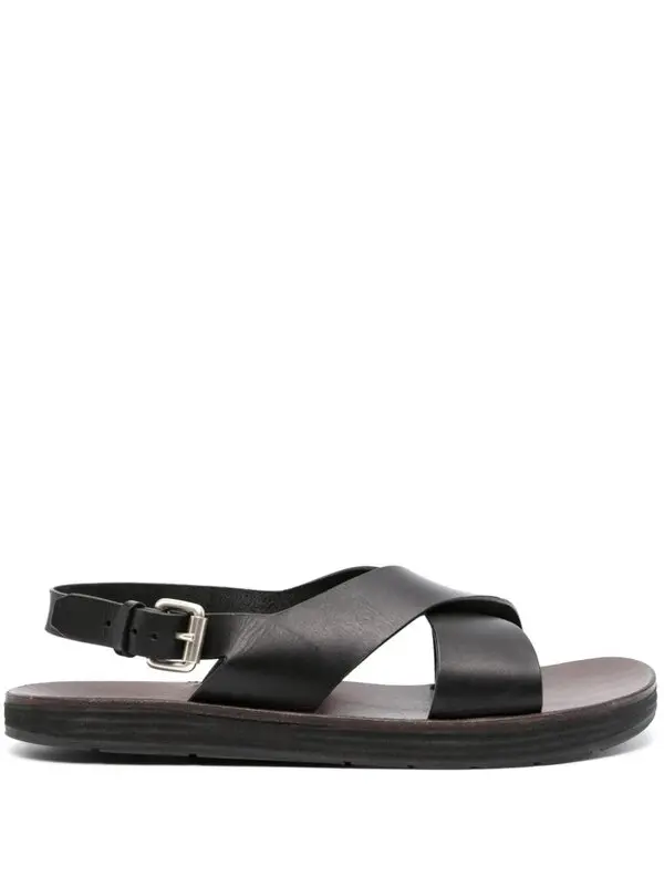Premiata Crossover-strap Leather Sandals