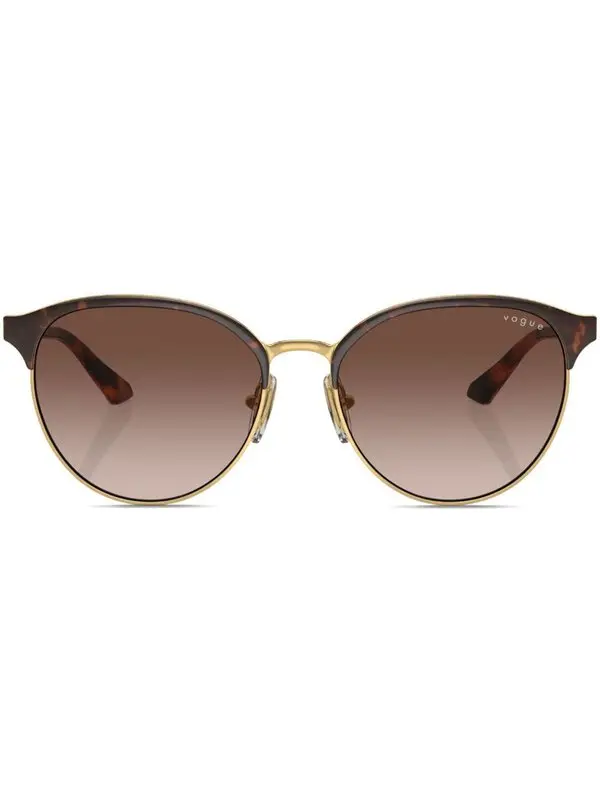 Vogue Tortoiseshell Cat-Eye Sunglasses with Brown Lenses Sunglasses VO5338S - Yellow Tortoise - Brown Gradient  main image 2