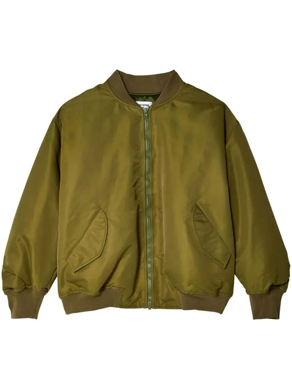 HED MAYNER Drop-shoulder Zip-up Bomber Jacket