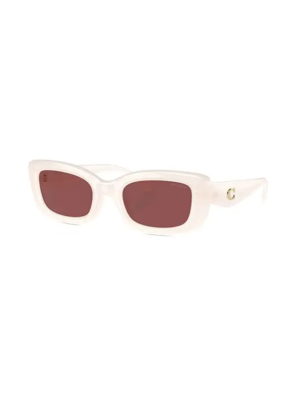 COACH® Logo-plaque Rectangle-frame Sunglasses