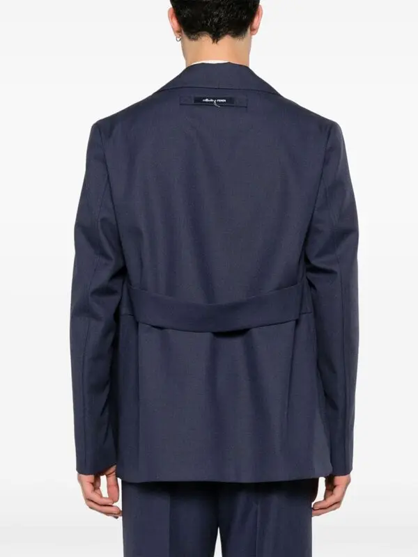 Fendi Single-breasted Wool Blazer